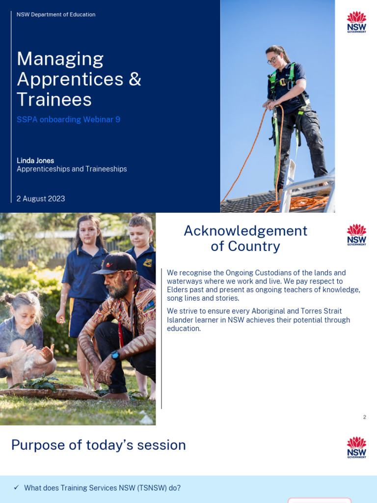 Webinar Managing Apprentices and Trainees | PDF | Apprenticeship | Vocational Education
