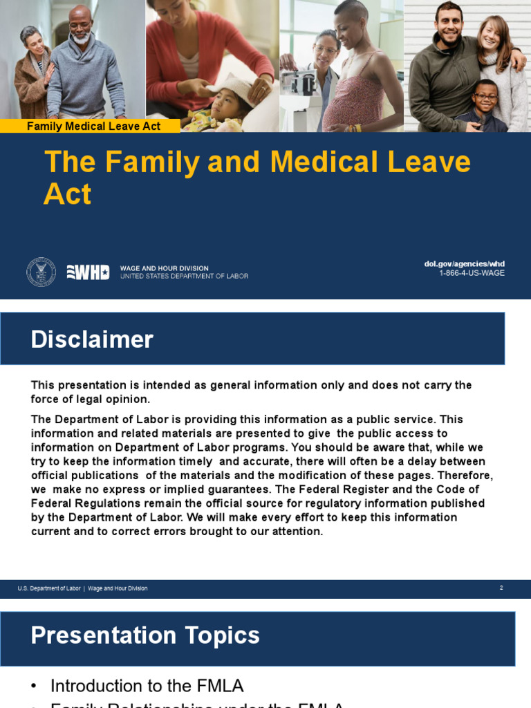 FMLA PowerPoint | PDF | Family And Medical Leave Act Of 1993 | Employment