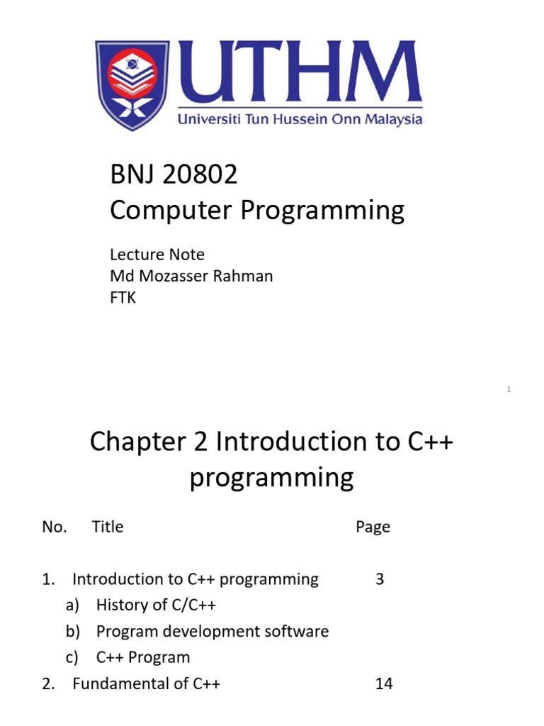 Introduction To C Programming Download Free Pdf Data Type Integer Computer Science