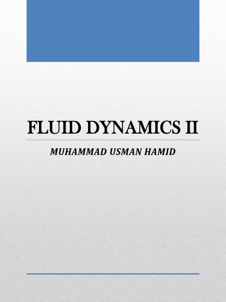 Fluid Dynamics II | PDF | Fluid Dynamics | Fluid Mechanics