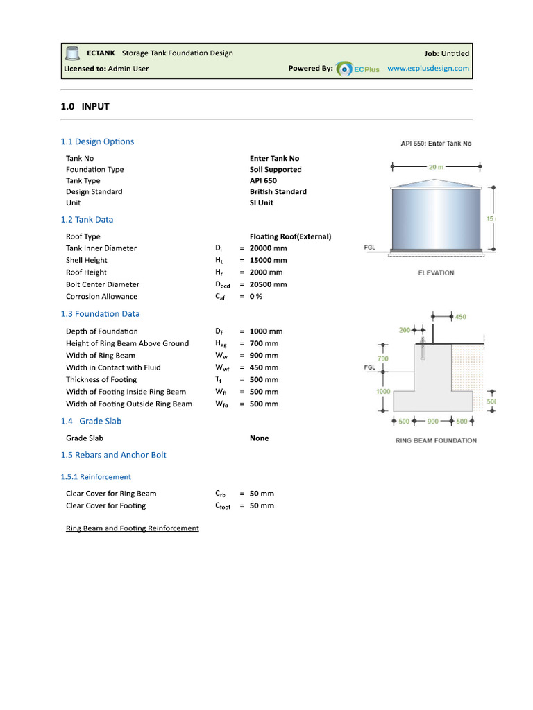 STORAGE - TANK - FOUNDATION - DESIGN Part 1 of 3 | PDF