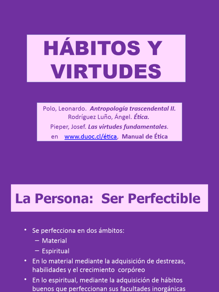 4-5-Hábitos y Virtudes-1 | Descargar gratis PDF | Virtud | Prudencia