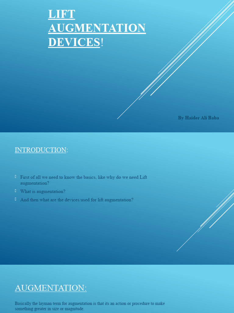 Lift Augmentation Devices! | PDF | Flap (Aeronautics) | Lift (Force)