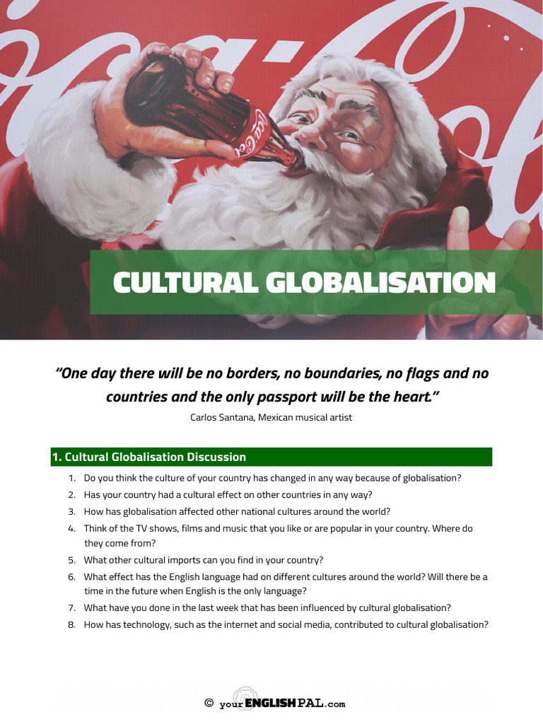 Cultural Globalisation Insights | PDF
