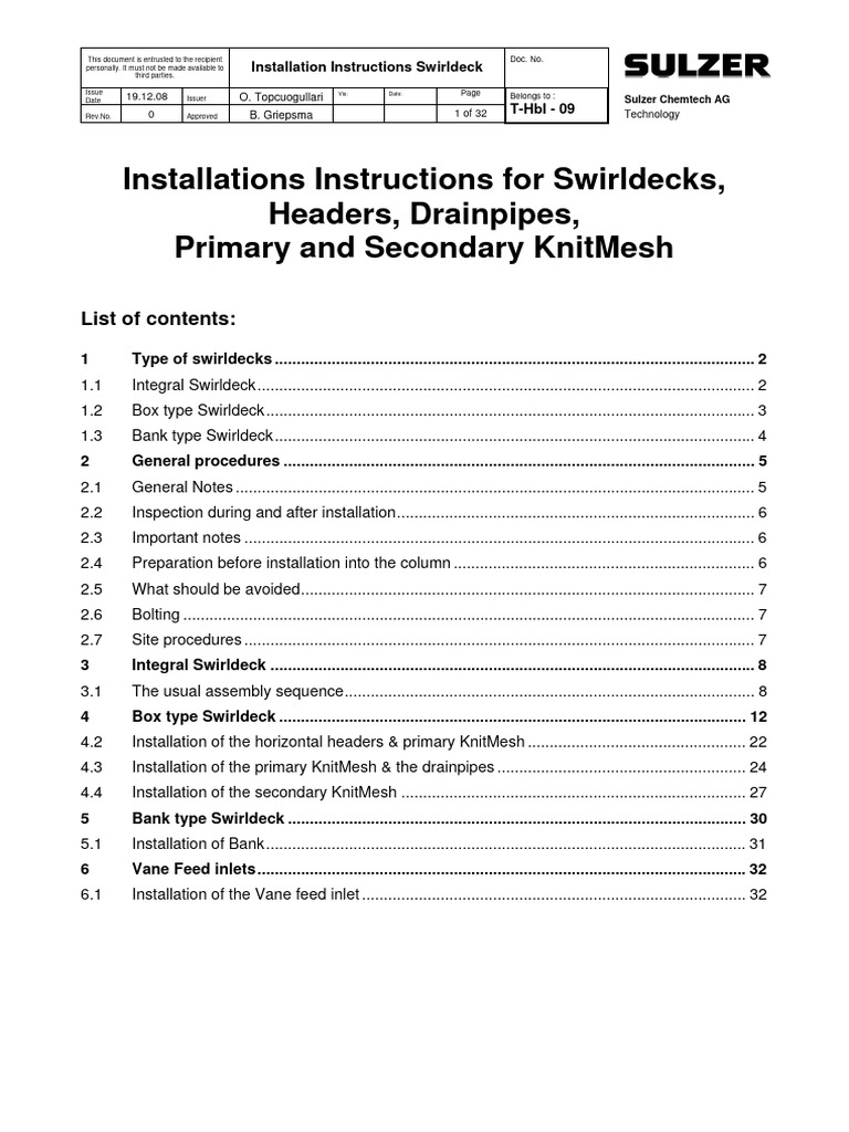 THbI-09 Swirldeck E | PDF | Pipe (Fluid Conveyance) | Screw