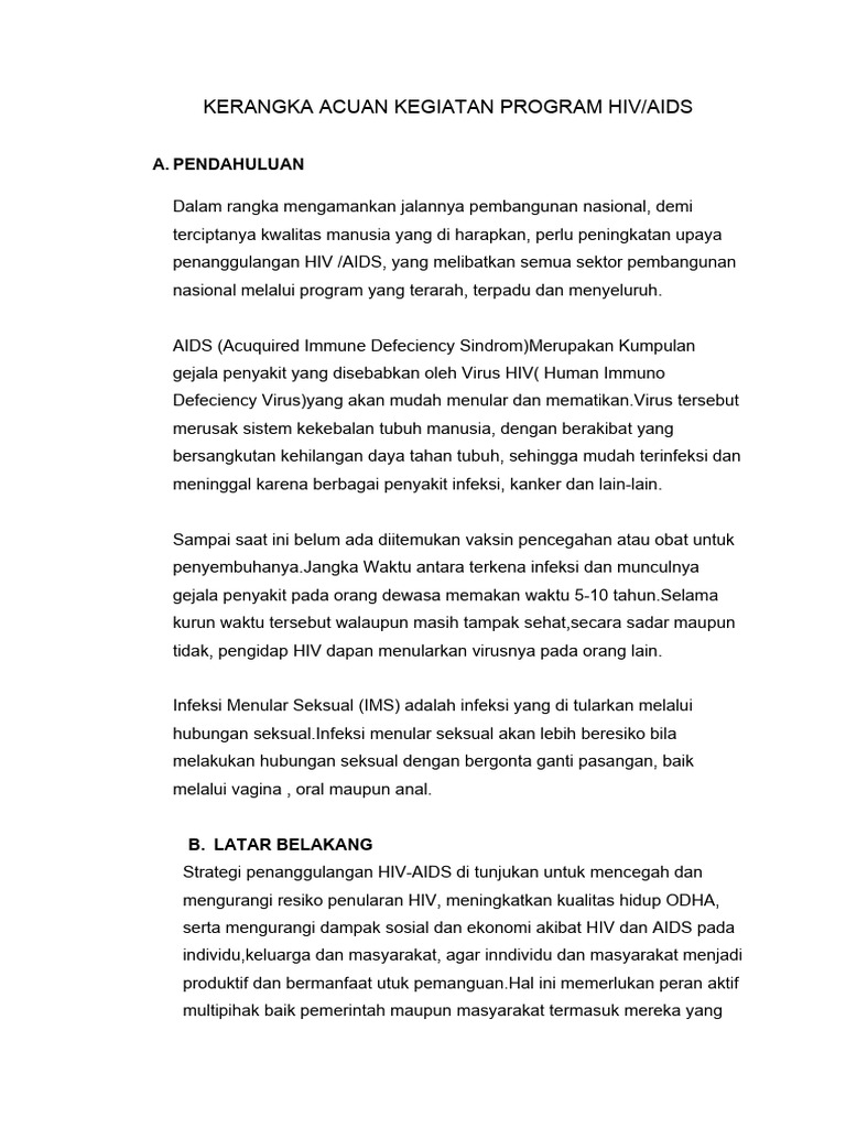 Program Pencegahan HIV/AIDS Puskesmas | PDF