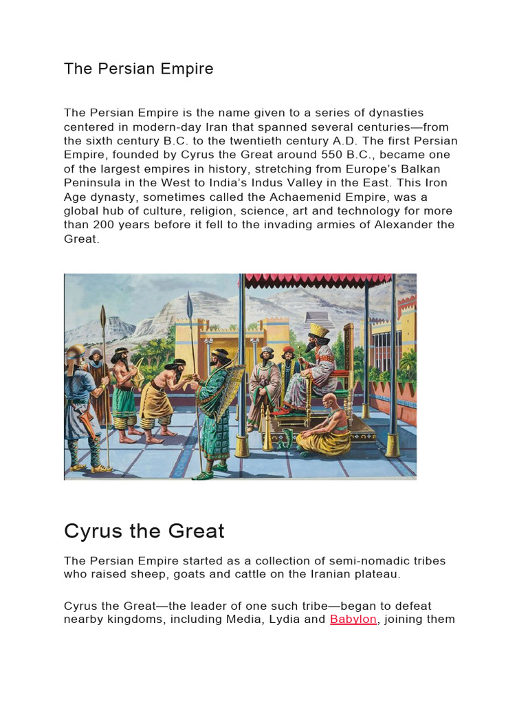 The Persian Empire | PDF