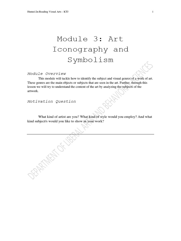 Module Three Learning Guide | PDF | Paintings | Mary Magdalene