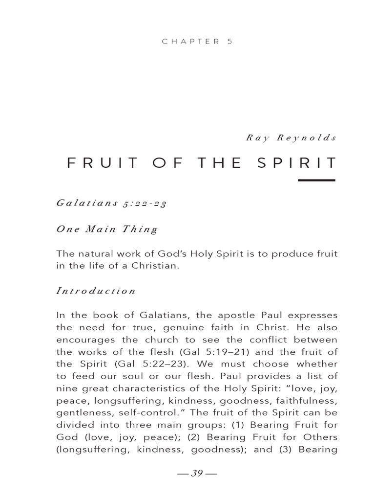 Chapter-5-Fruit-of-the-Spirit Ray Reynolds | PDF