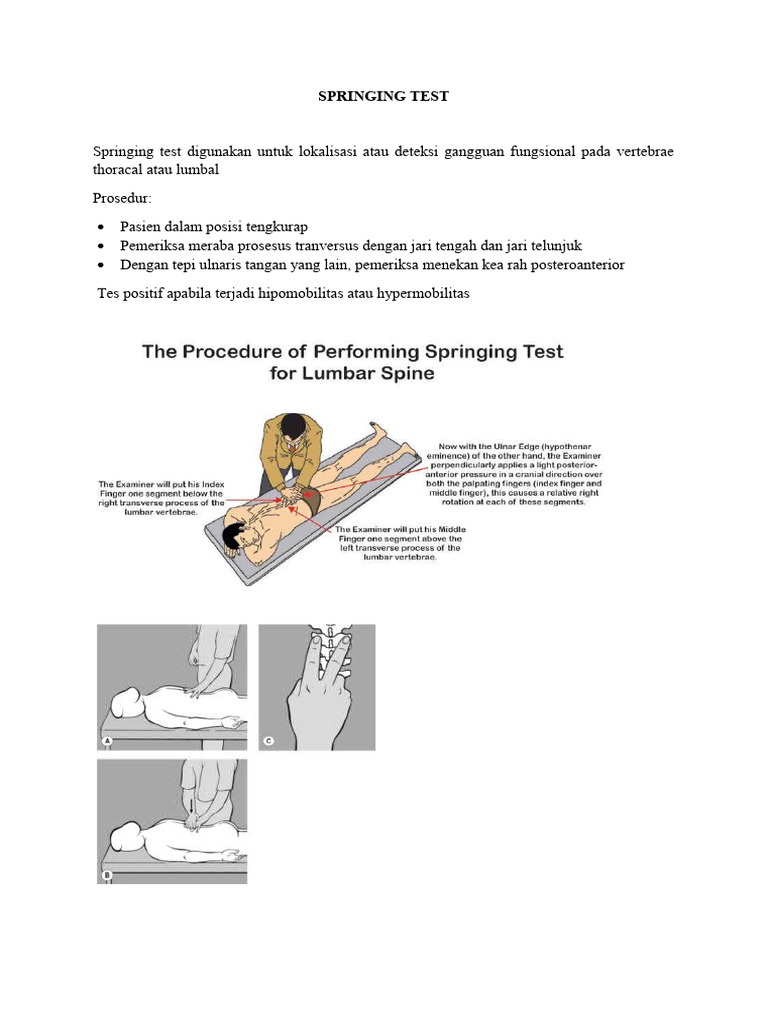 Springing Test | PDF