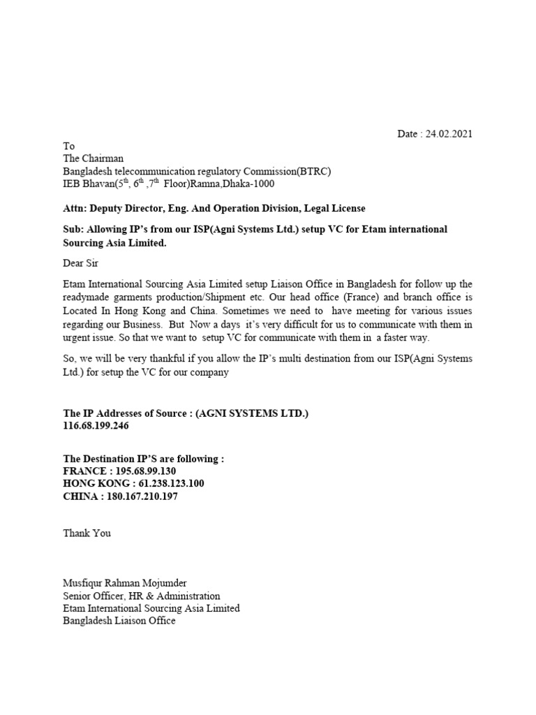 Forwarding Letter | PDF | Computers