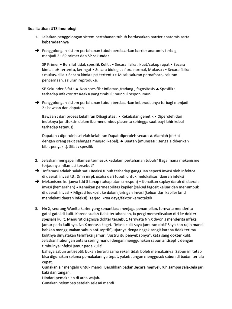 Latsol UTS Imunologi | PDF