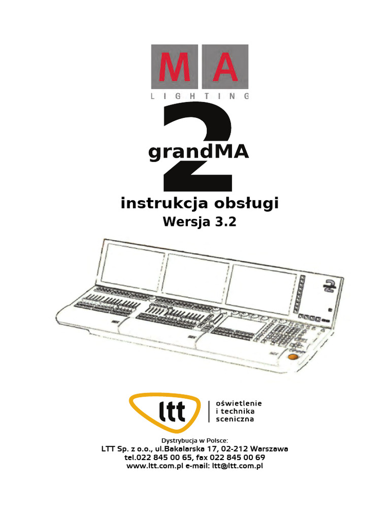 GrandMA2 InstrukcjaPL v3.2 | PDF