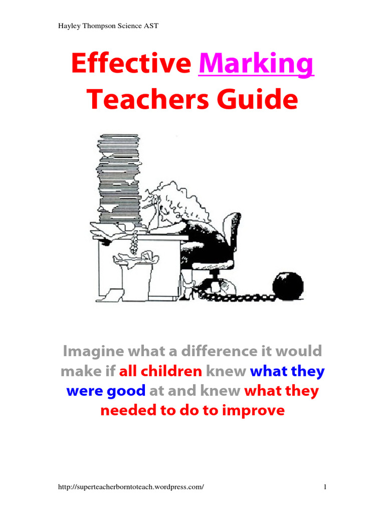 Effective Marking Teachers Handbook 2011 2012 New1 | PDF | Human ...