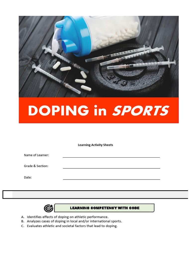 Doping in Sports | PDF | Doping In Sport | Medicine