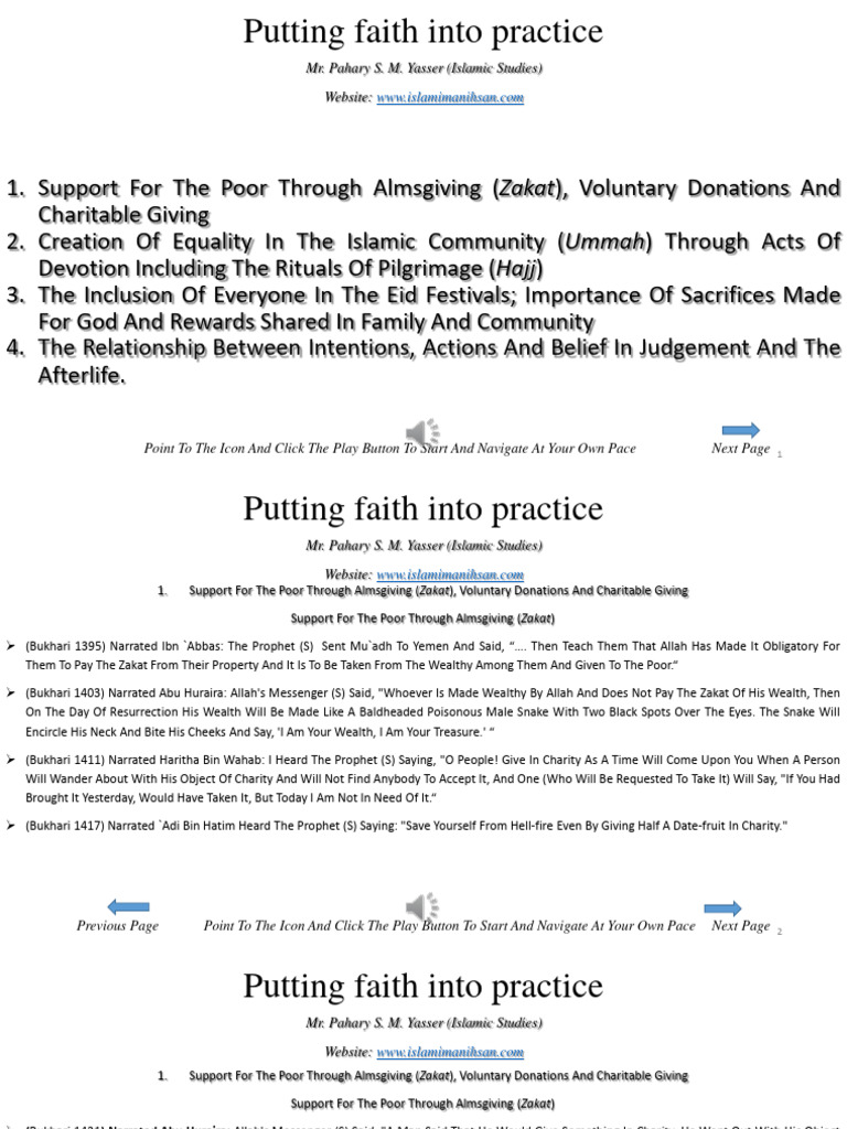 Putting Faith Into Practice | PDF | Muhammad | Hajj