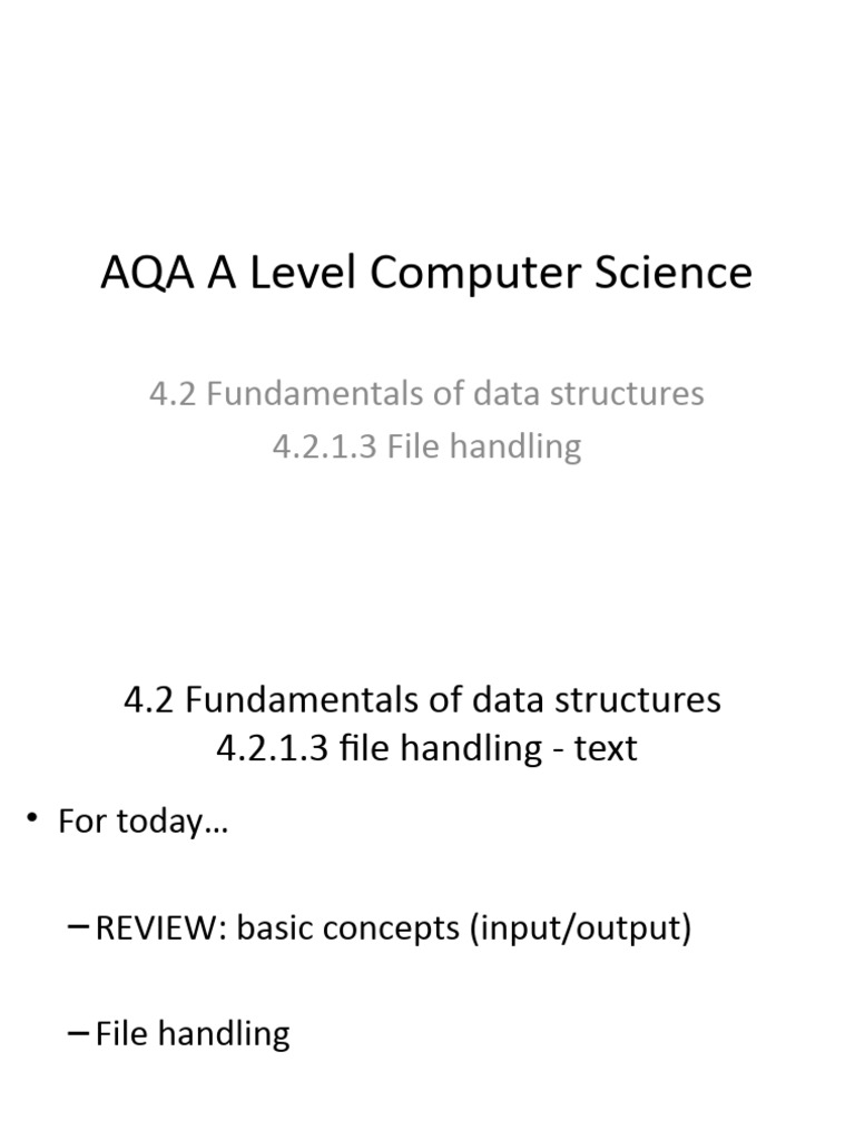 File Handling Text Files Pdf