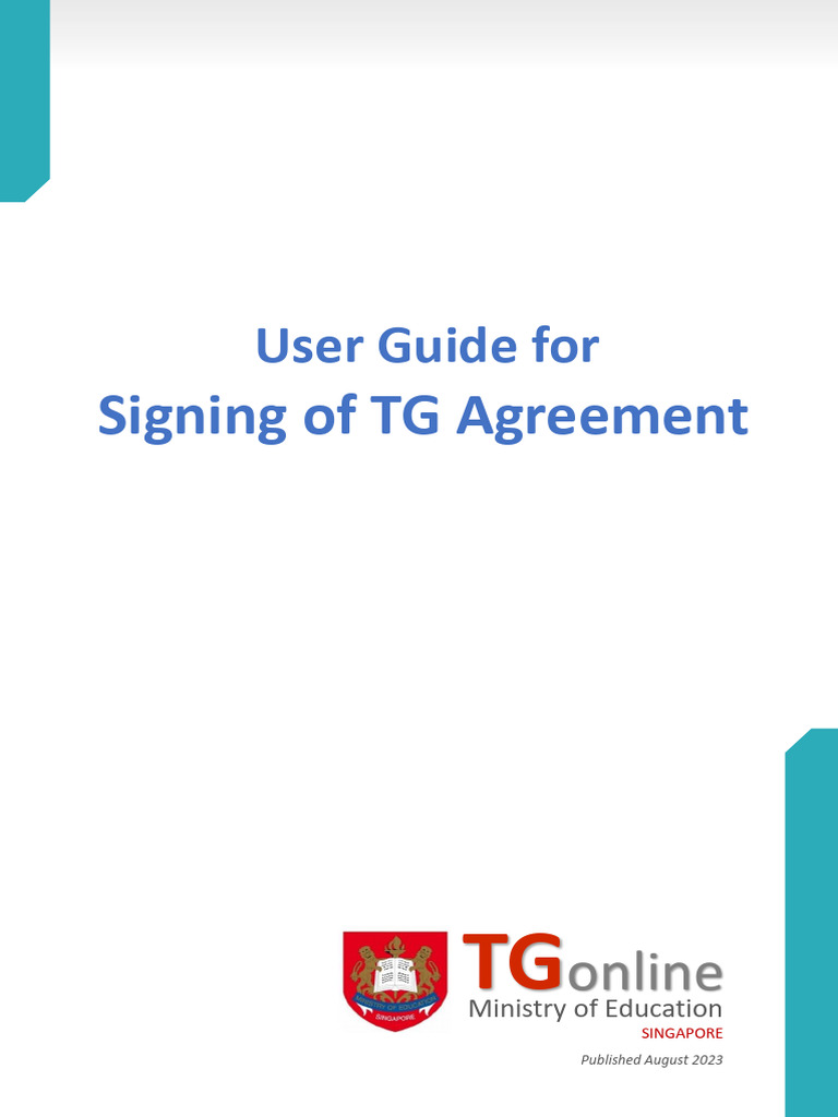 TGA Signing User Guide AY2023 | PDF