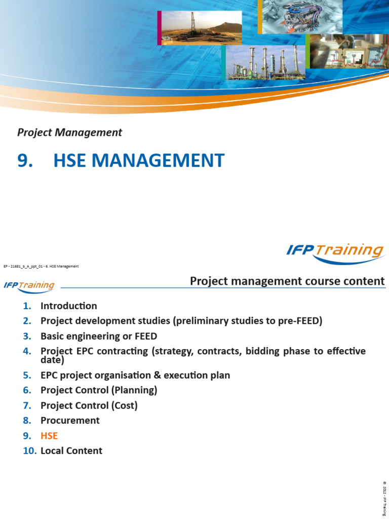 HSE Management in Project Lifecycle | PDF