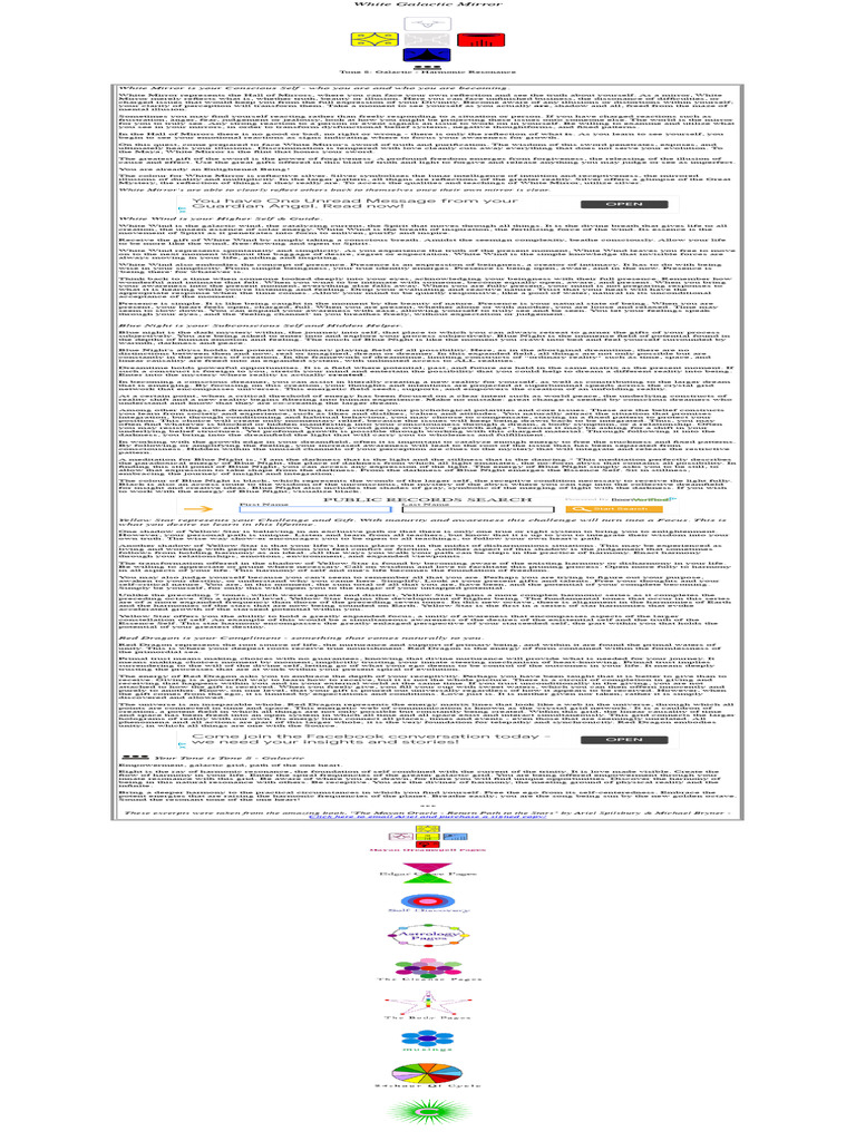 White Galactic Mirror | PDF | Shadow (Psychology) | Dream