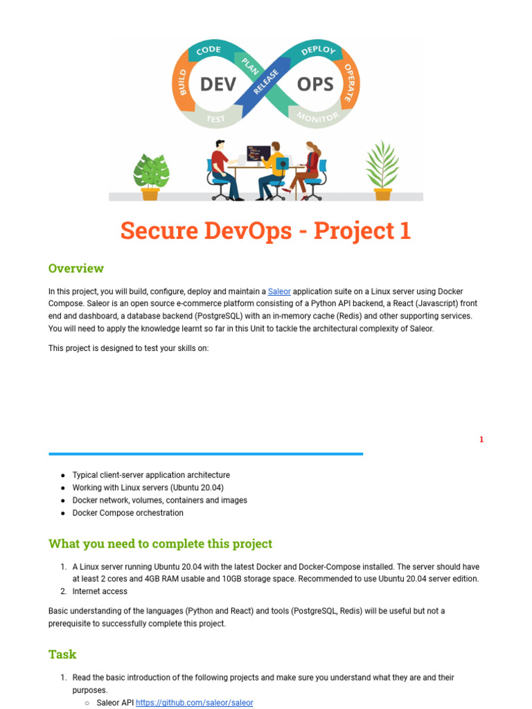 SecureDevOps Project1 | PDF | Postgre Sql | Server (Computing)