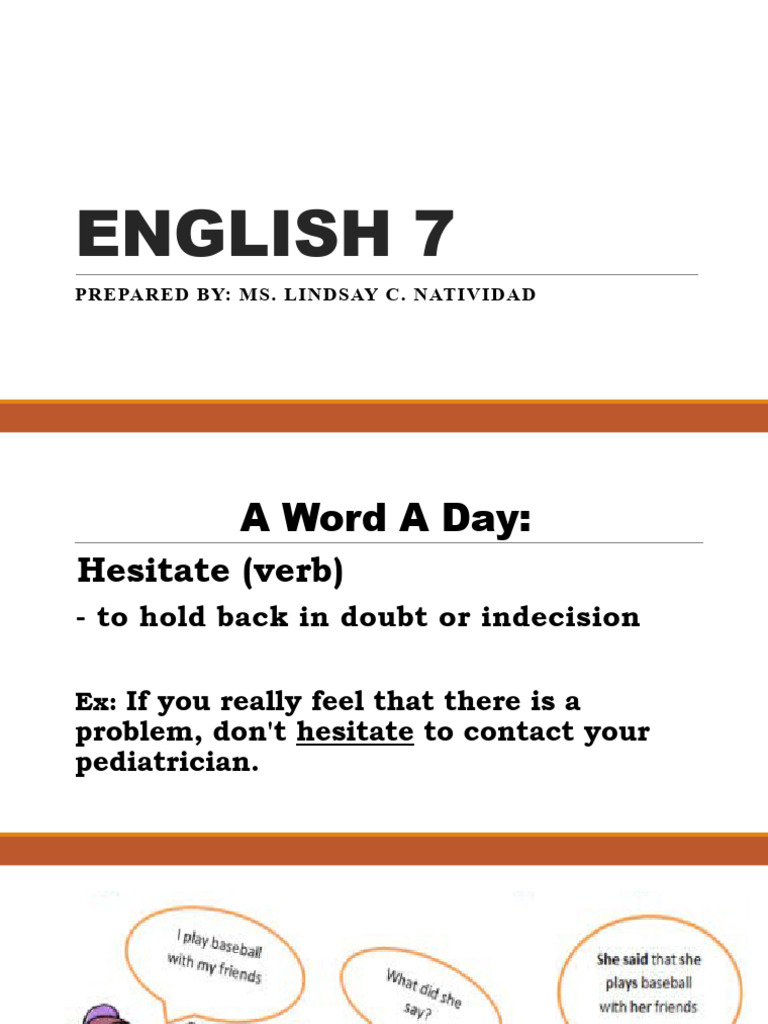 Direct And Reported Speech Pdf Syntax Language Mechanics