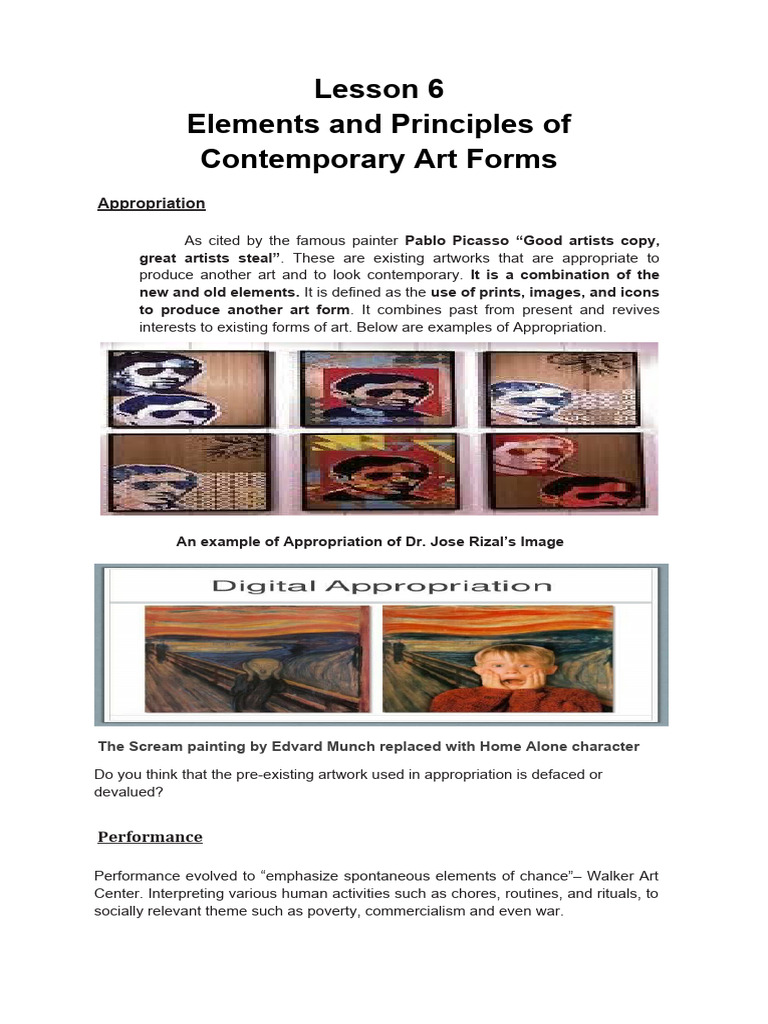 Lesson 6 7 | PDF | The Arts