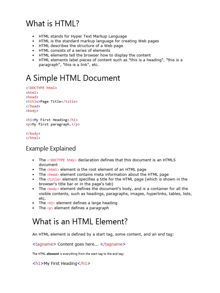 WD Unit 1 | PDF | Html | Html Element