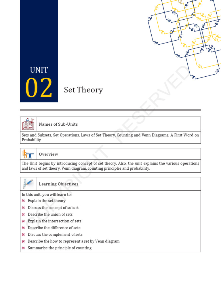 MCA Mathematical Foundation For Computer Application 02 | PDF | Set ... MCA Mathematical Foundation For Computer Application 02 | PDF | Set ...