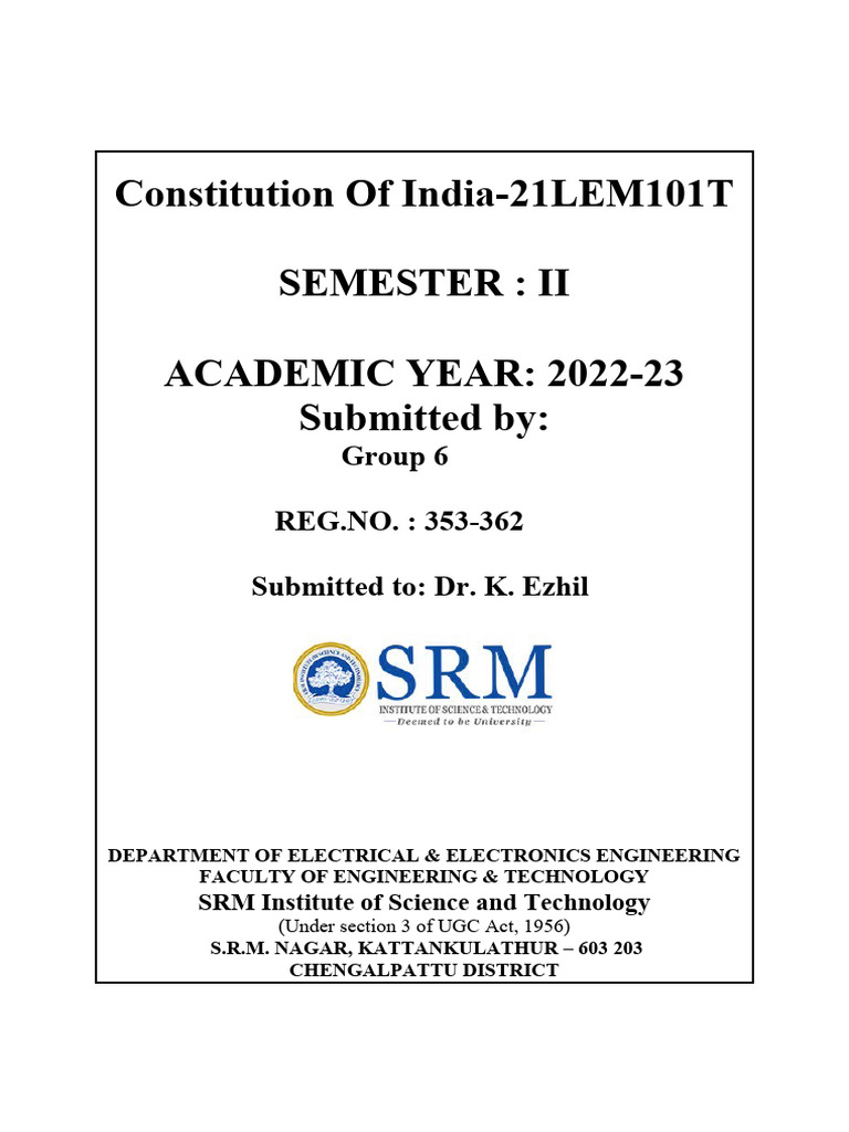 21EES101T - EEE Lab Practice | PDF