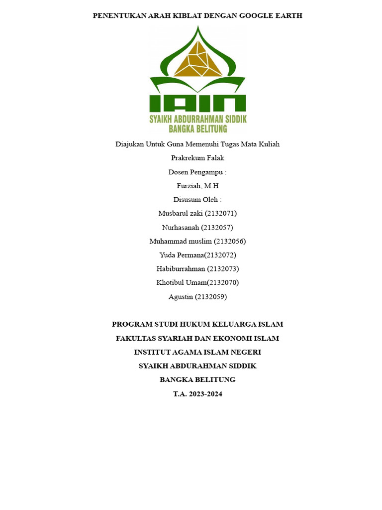 Kalibrasi Kiblat dengan Google Earth | PDF