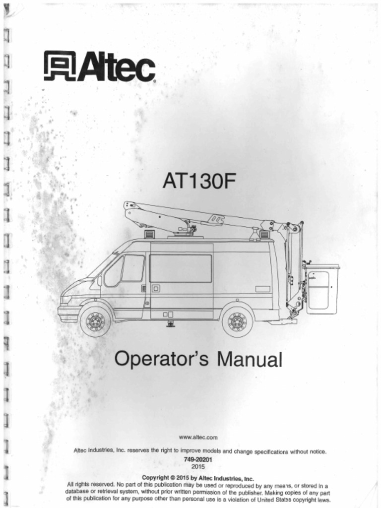 Manual Grua Altec | PDF