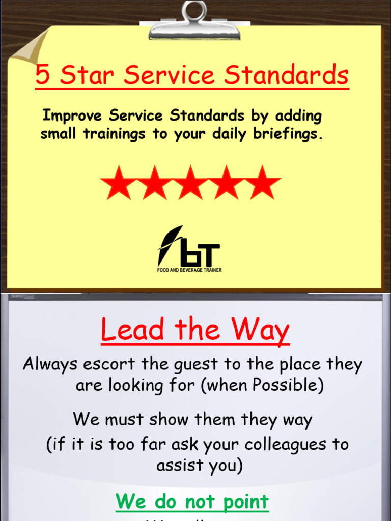 5 Star Service Standards 5 10 Minute Trainings | PDF | Communication