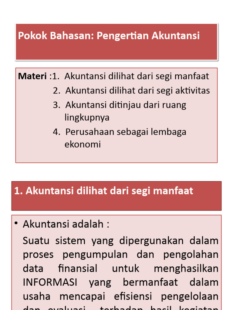 Pengertian Akuntansi | PDF