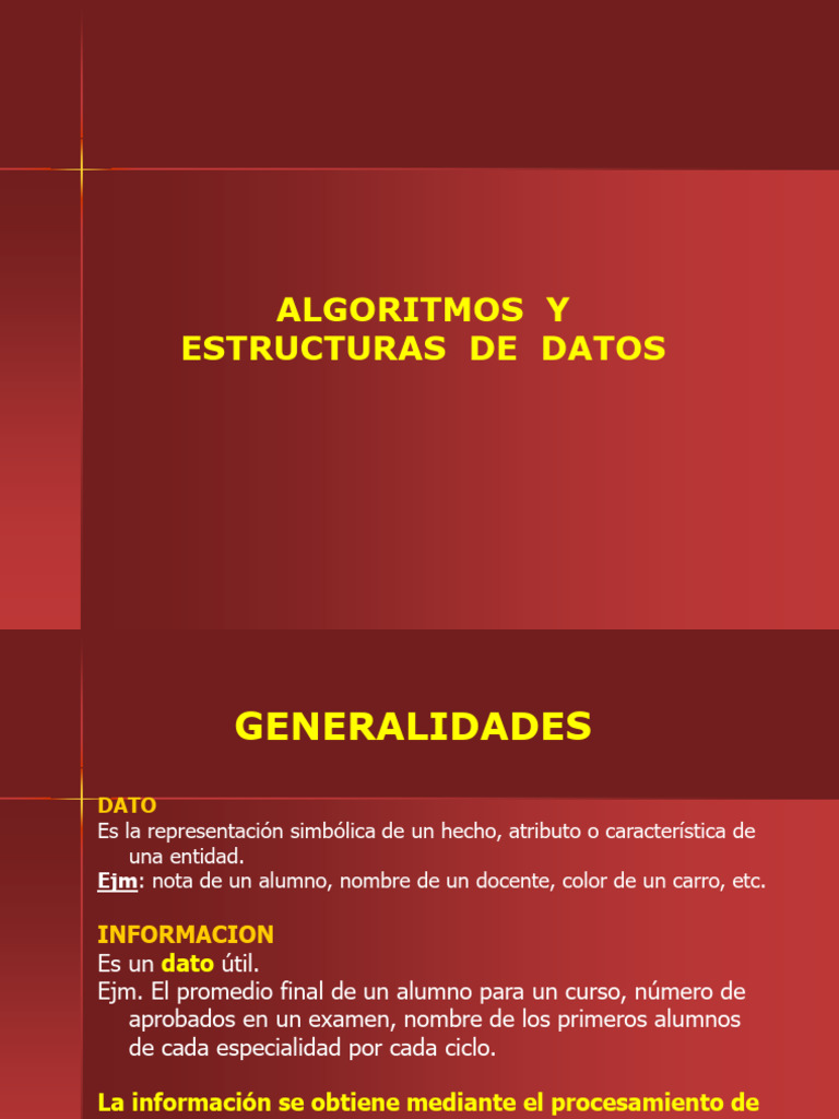 Algoritmos y Estructuras de Datos | PDF
