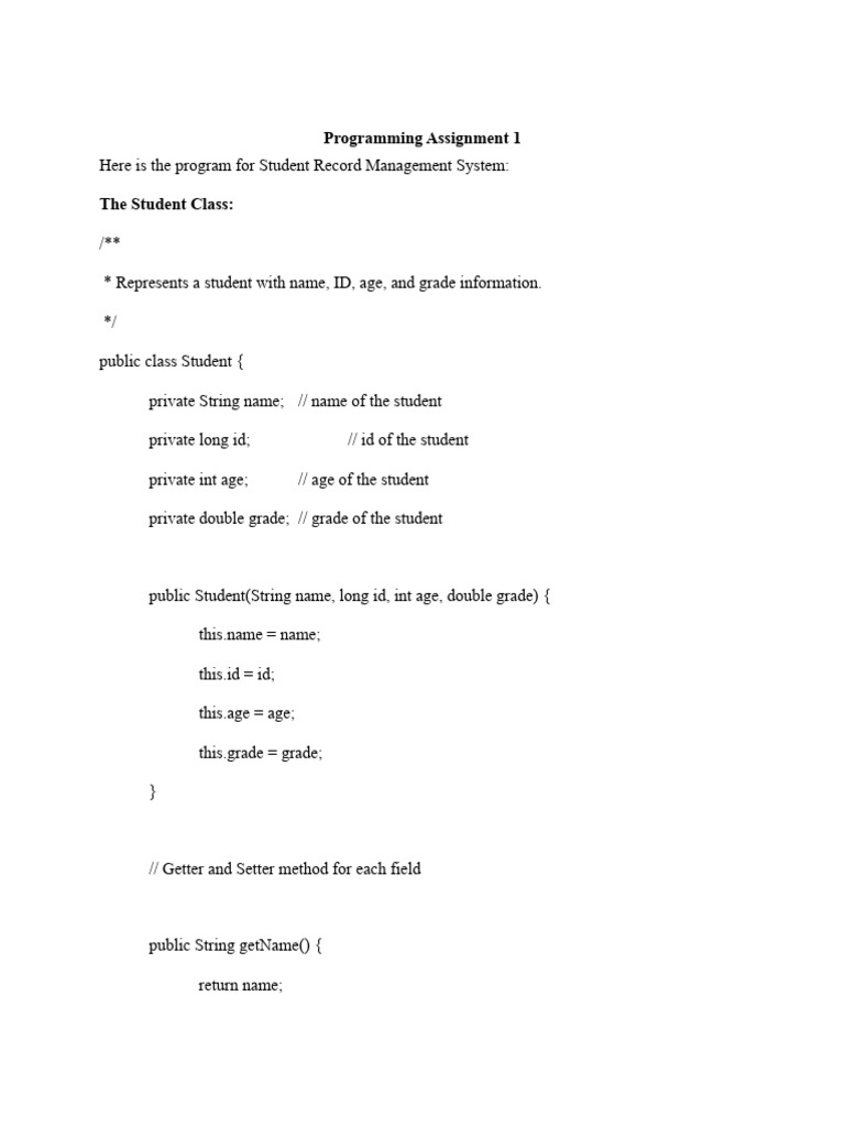 Programming Assignment 3 Pdf