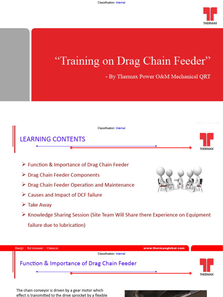 TRAINING On Drag Chain Feeder | PDF