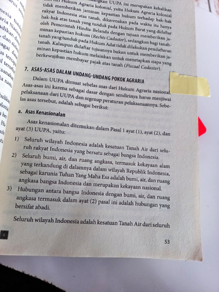 Asas Asas UUPA | PDF