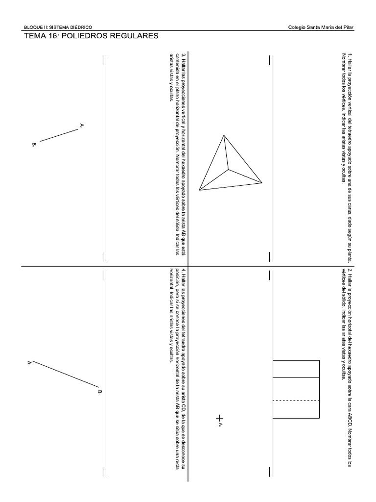 2bach Tema16 Poliedros Regulares | PDF
