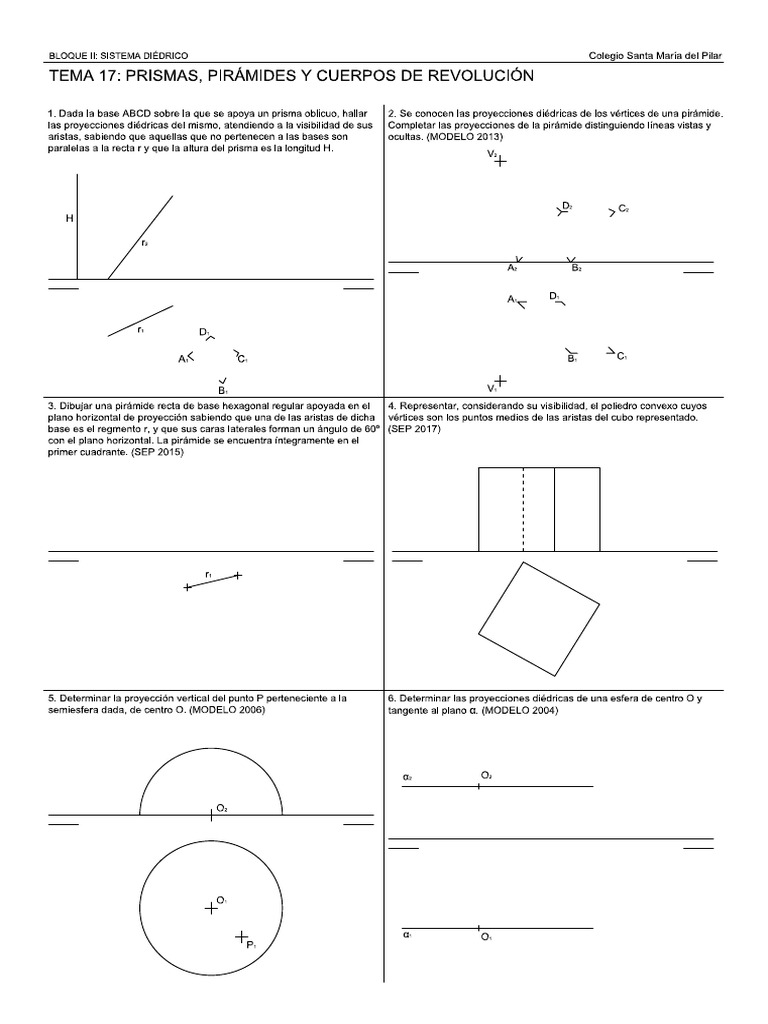 2bach Tema17 Prismas Piram Cuerp Rev | PDF