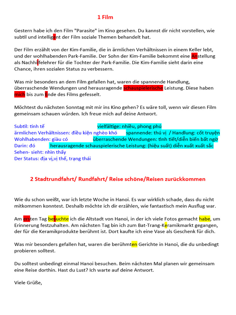 Schreiben - Geothe | PDF