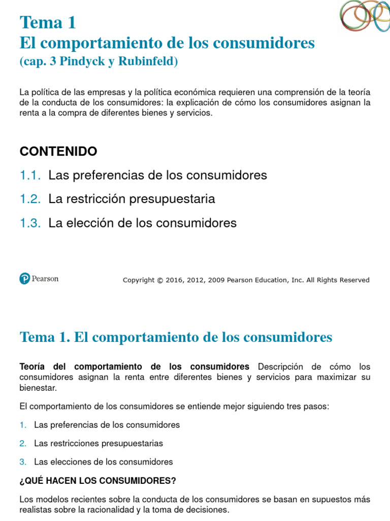 Tema 1. Comportamiento Del Consumidor | PDF