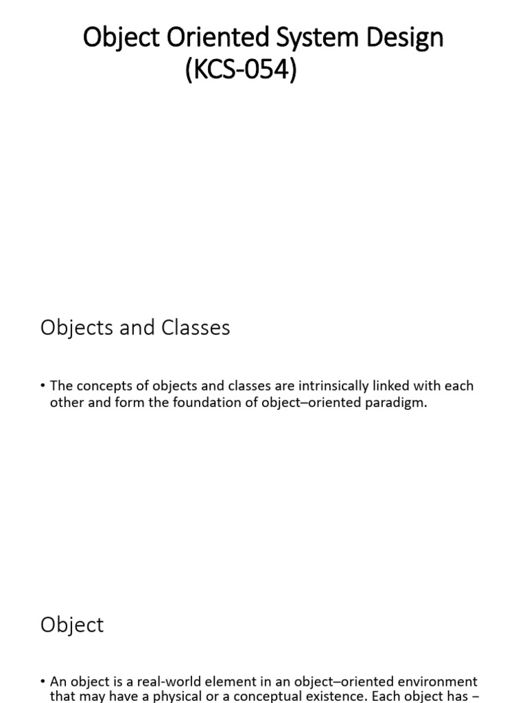 OOSD Notes Kiet | PDF | Class (Computer Programming) | Unified Modeling ... OOSD Notes Kiet | PDF | Class (Computer Programming) | Unified Modeling ...