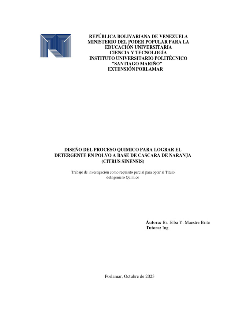 Trabajo de Investigaciòn de La Naranja Iupsm | PDF