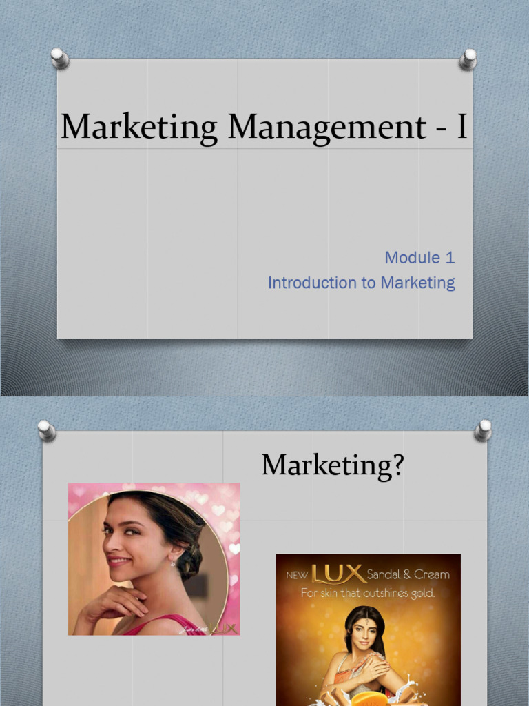 Marketing - Module 1 | PDF Marketing - Module 1 | PDF