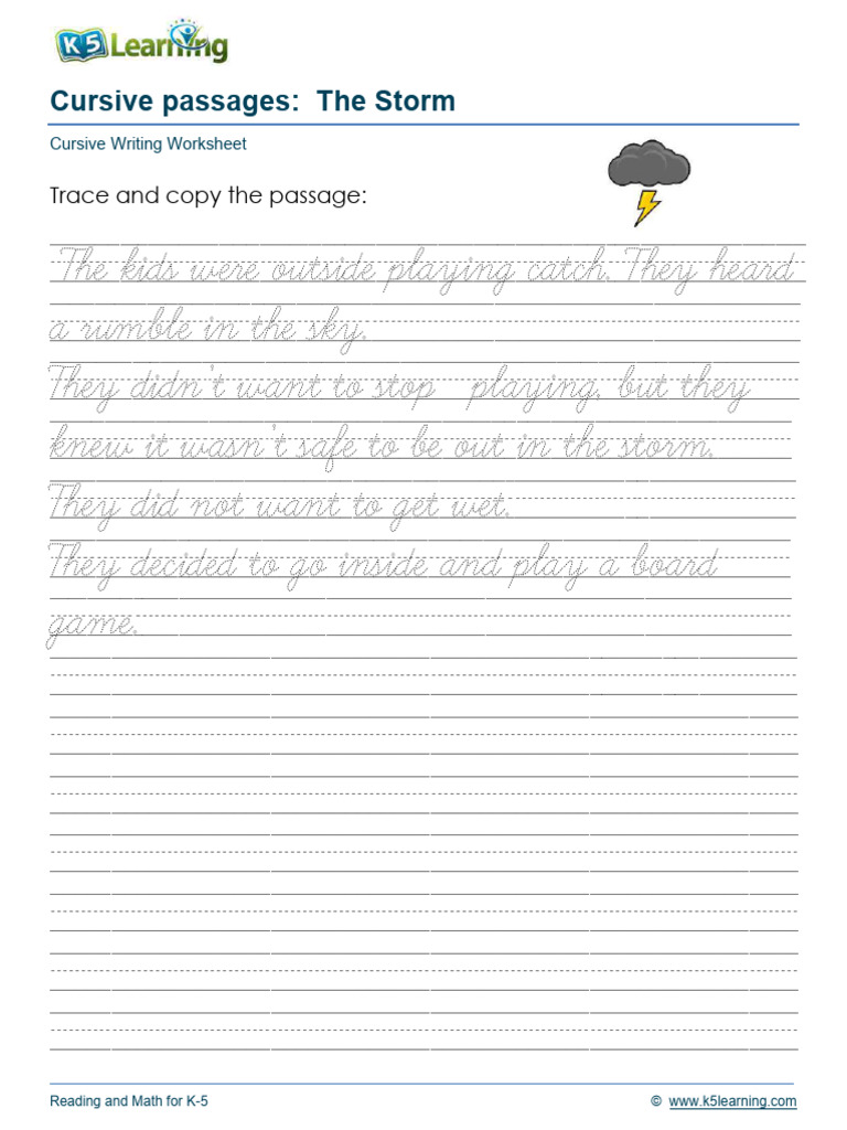 Handwriting Practice Passages 2 Printable | PDF