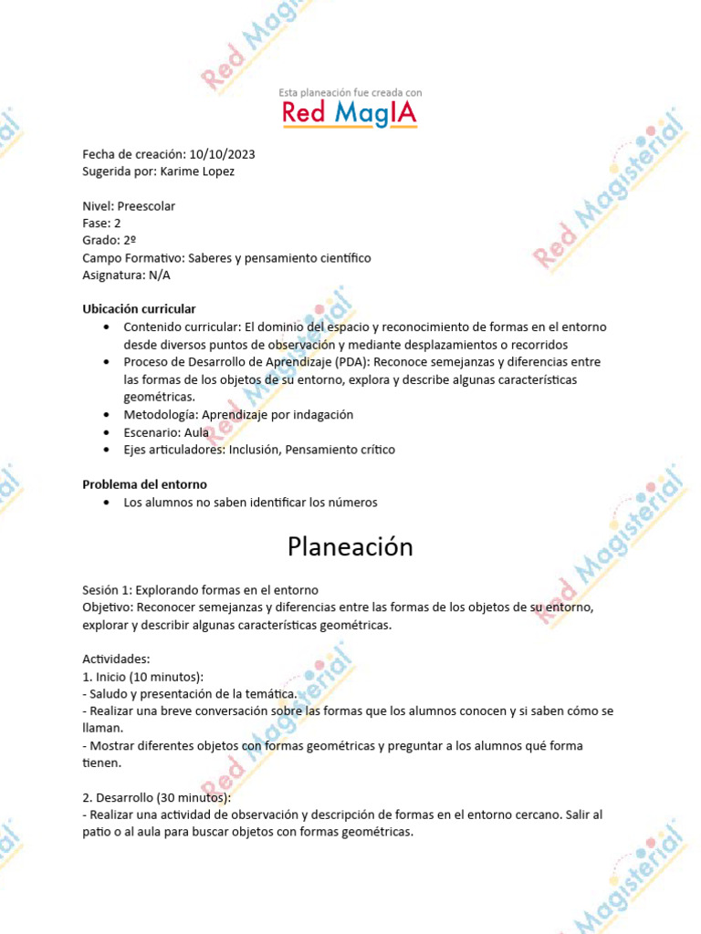 Red MAgIA - Reconoce Semejanzas y Diferencias Entre Las Formas de Los ...