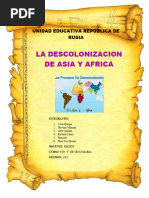 La Descolonización de Asia y África | PDF | Descolonización | Colonialismo