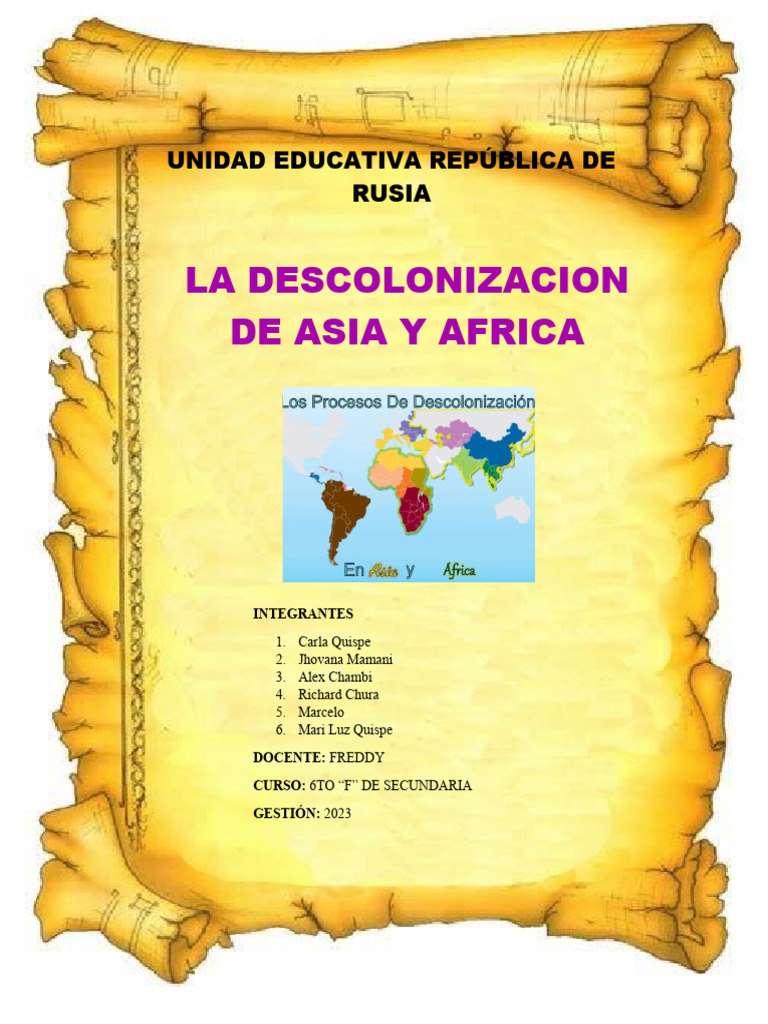 Descolonización de Asia y África | PDF | Historia