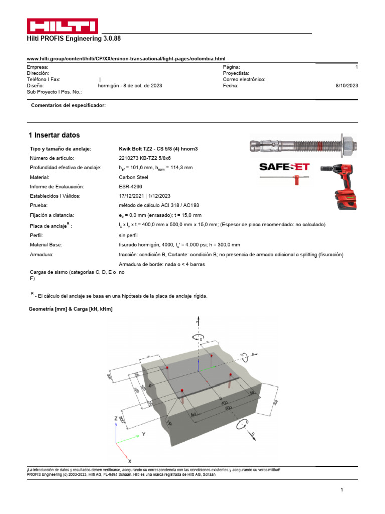 Anclaje Hilti | PDF